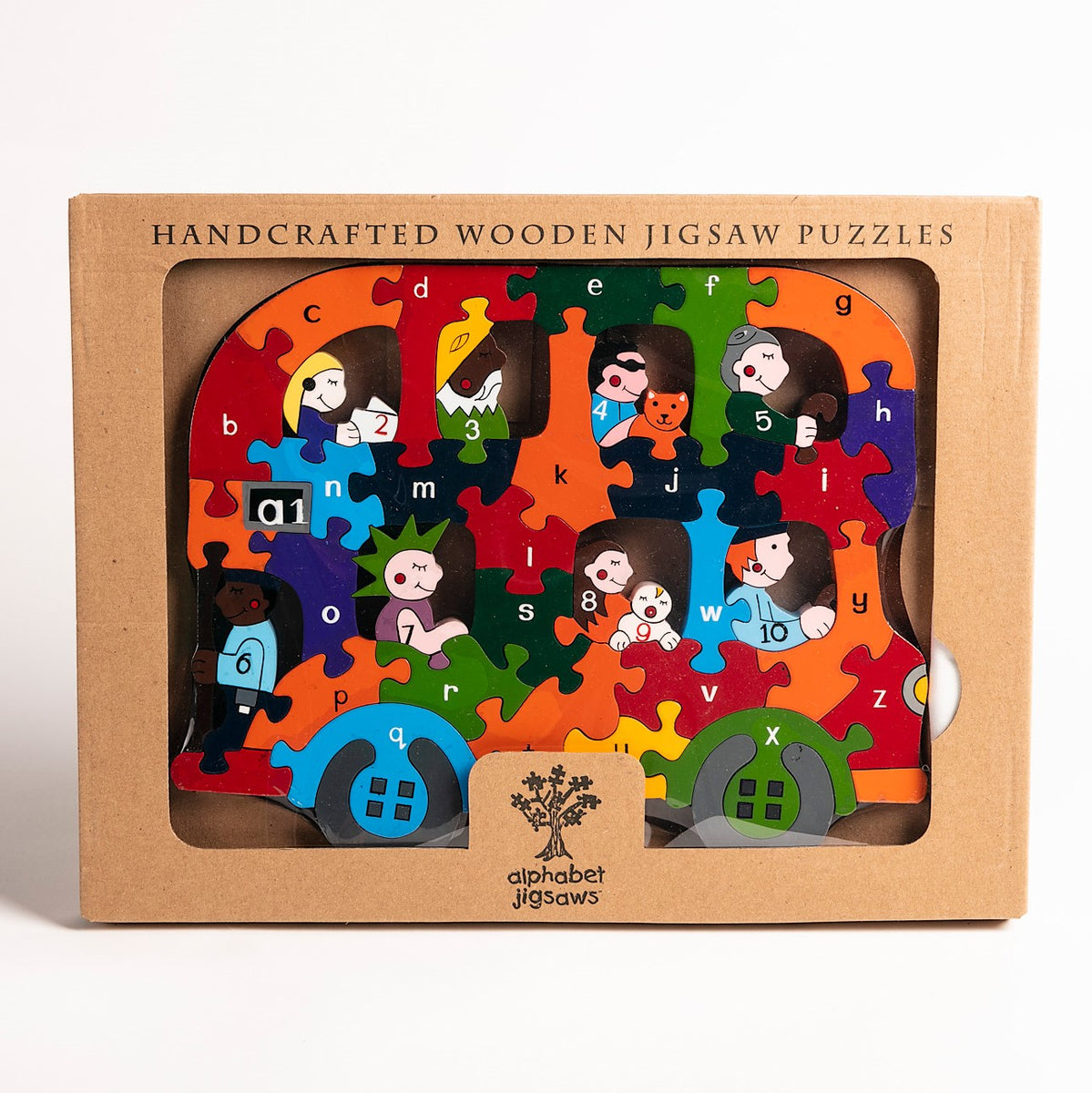 Alphabet Bus Jigsaw Puzzle - Wooden Jigsaw | Alphabet Jigsaws