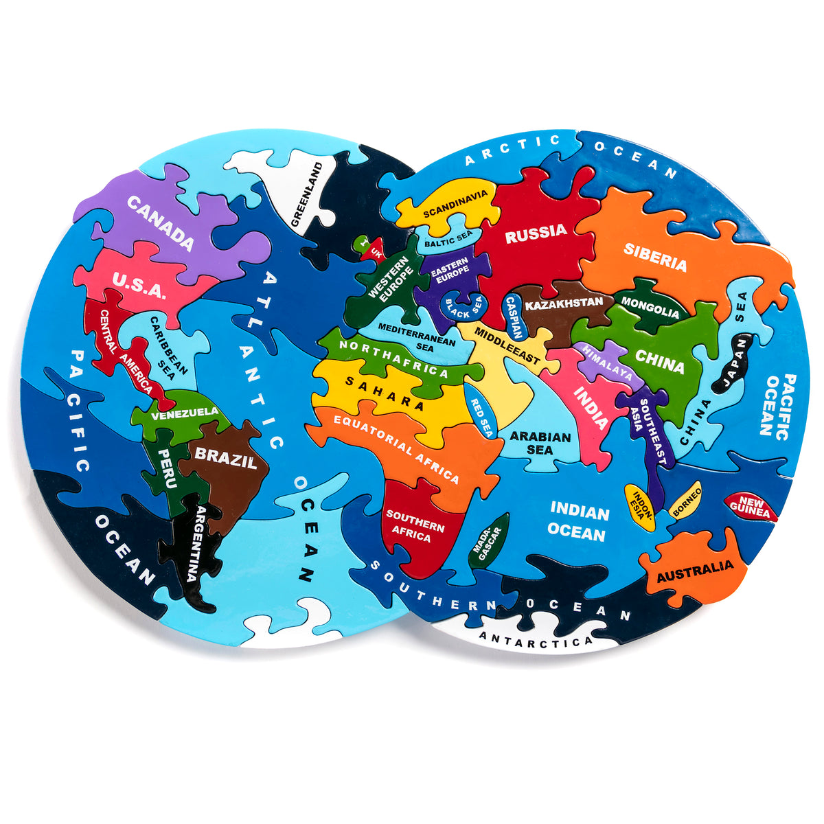 Map Jigsaw Puzzles, Wooden Map Puzzles | Alphabet Jigsaws