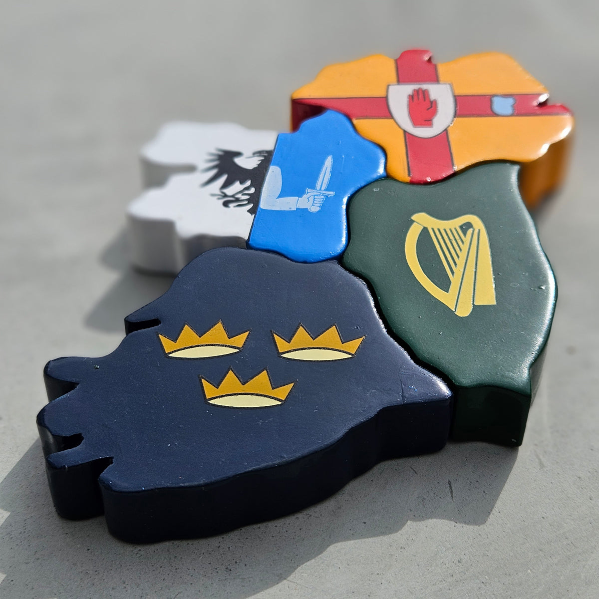 Magnetic Map of Ireland 4 Piece Provinces Puzzle – Alphabet Jigsaws